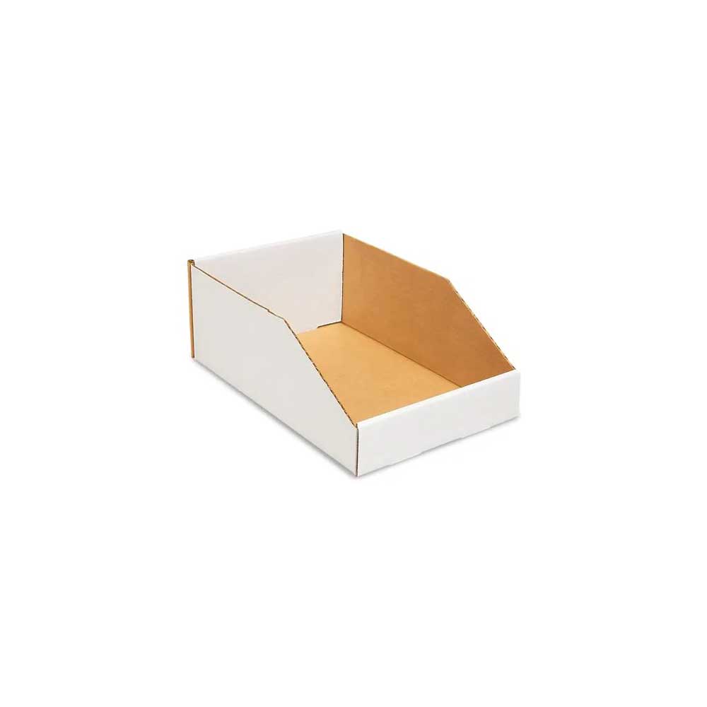 12 x 8 x 4 1/2'' Corrugated Bin Boxes - The Box Station