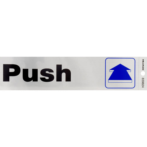 Push 2 x 8" Sign - The Box Station
