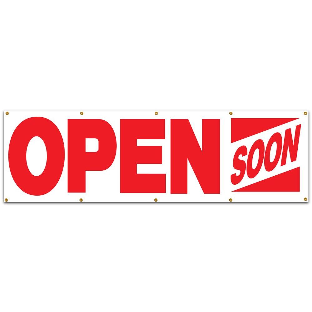 Open Soon 3 x 10" Sign - The Box Station