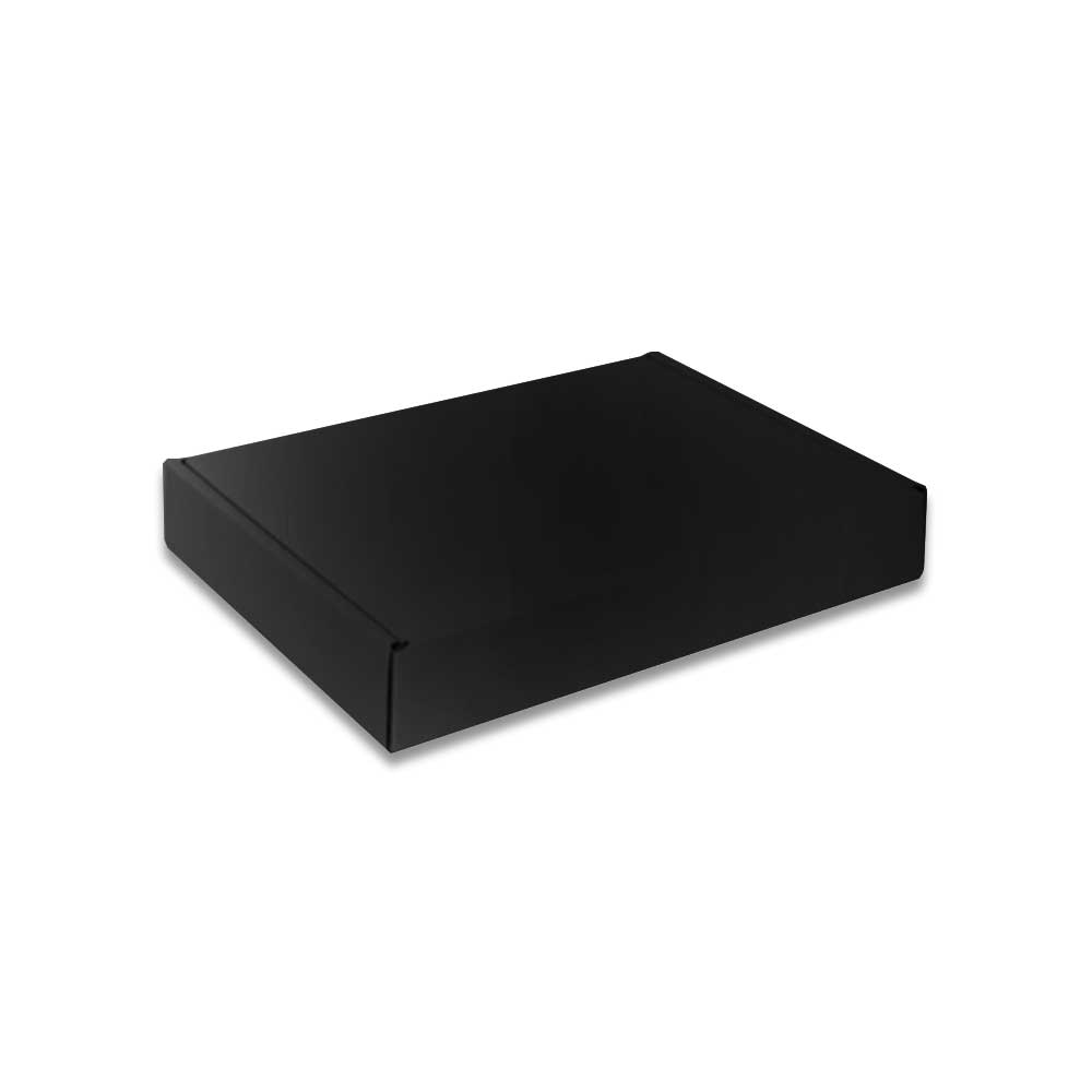 13 x 10 x 2 Black Matte Colored Corrugated Boxes - The Box Station