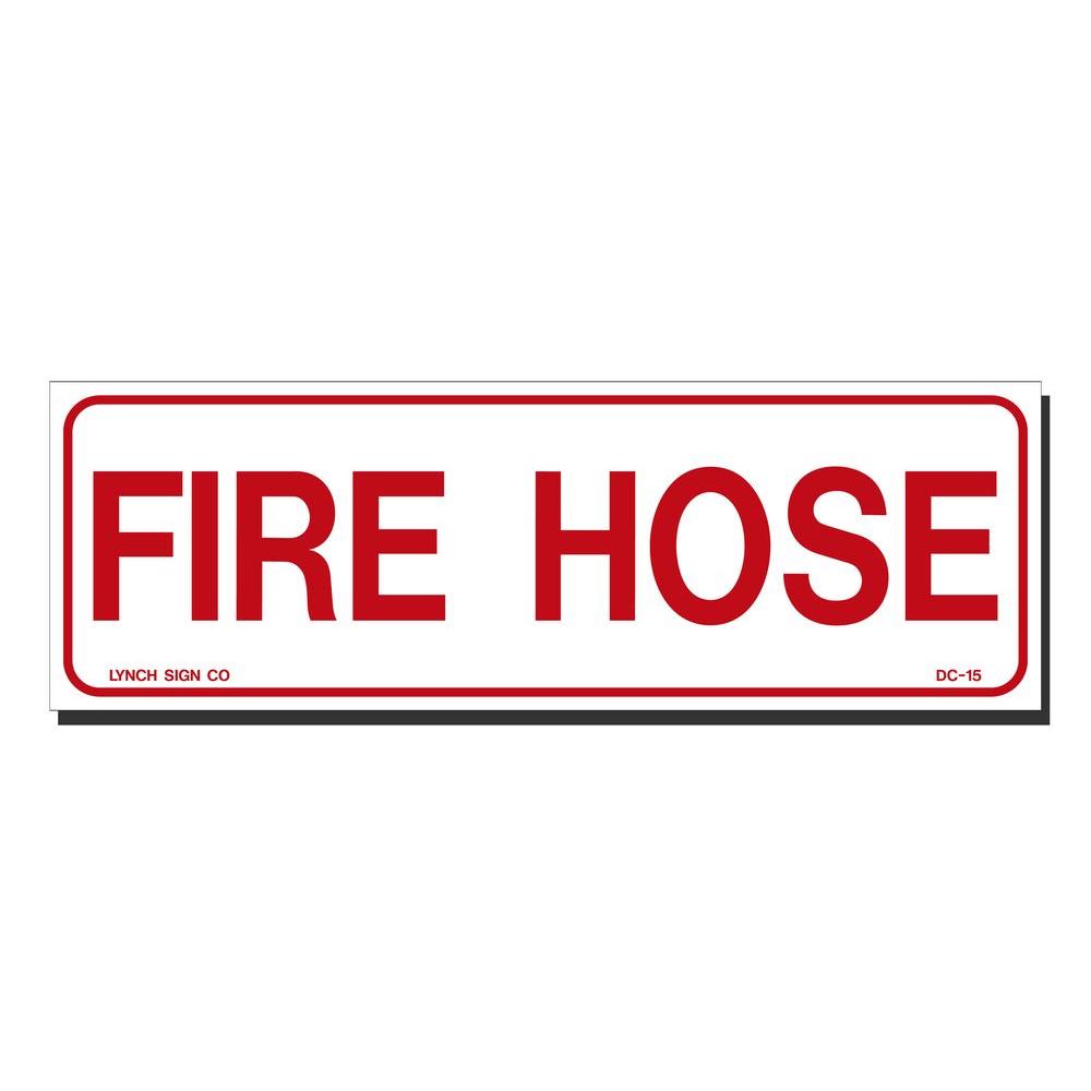 Fire Hose 9 x 3" Sign - The Box Station